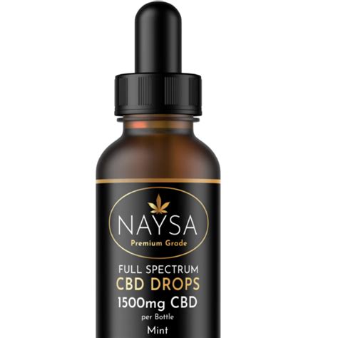 Cbd Tincture Full Spectrum Hempseed 1500 Mint Naysa Clover Kratom