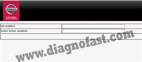 سحب كود الراديو بكل سهولة و مجانا Free Code Radio Nissan