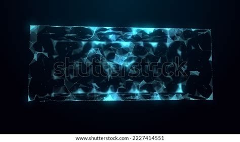 Space Futuristic Rectangle Network Connection Structure Stock
