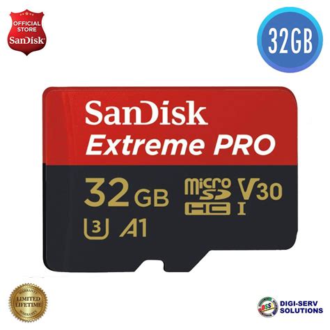 Sandisk Extreme Series 32gb Micro Sdhc A1 Uhs I Class 10 U3 V30 Up To