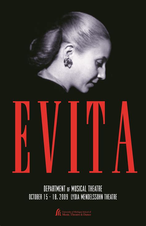 Evita University Of Michigan School Of Music Theatre Dance
