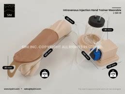 Intravenous Injection Hand Trainer Wearable SINI Medical Simulation