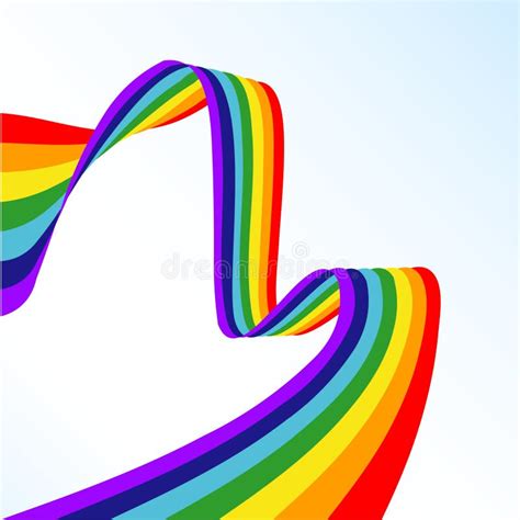 Abstract Rainbow Stripes Vector Background Stock Vector Illustration