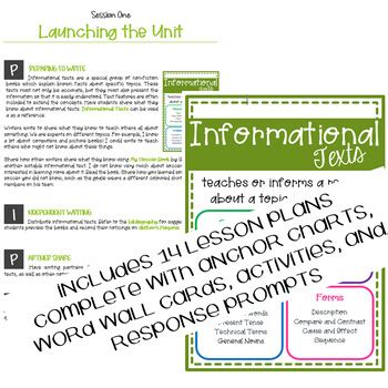 Writing Unit Informational Writing By Eclectech Educator TpT