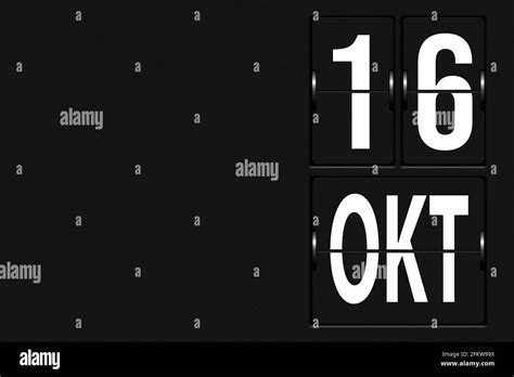 October 16th Day 16 Of Month Calendar Date Calendar In The Form Of A
