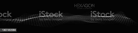 육각형 웨이브 벡터 템플릿 현대 3d 그래픽 기하학적 배경 디지털 기술 웹 흐름 추상적 배경 Eps 10 0명에 대한 스톡 벡터 아트 및 기타 이미지 Istock