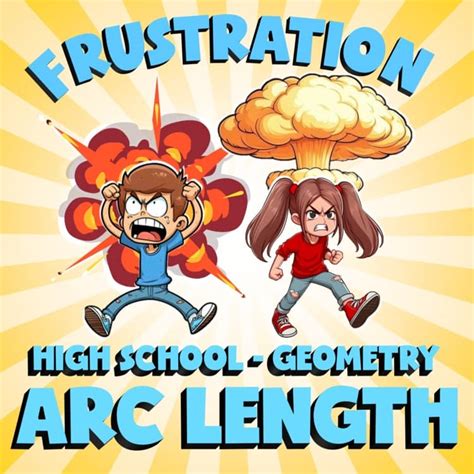 Arc Length Frustration Math Game No Prep Geometry Review Activity