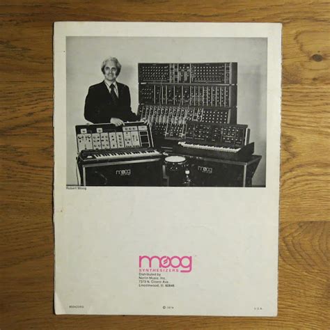 MATRIXSYNTH Moog Modular Synthesizer System Vintage Leaflet