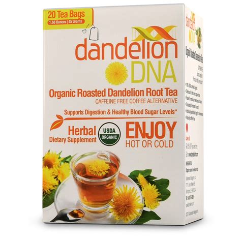Organic Roasted Dandelion Root Tea 20 Bags 20 Bags Ebay