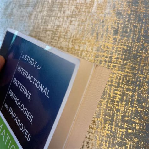 Pragmatics Of Human Communication By Paul Watzlawick Janet Beavin