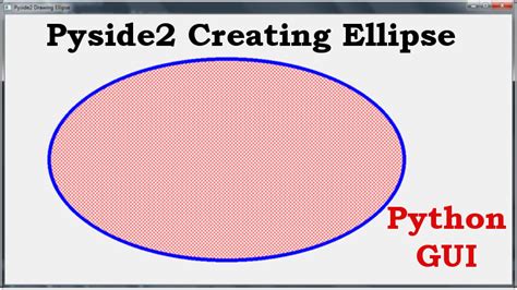Python Creating Ellipse In Pyside2 With Qpainter Codeloop