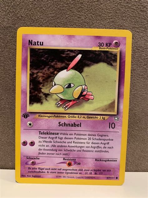 Pokemon Edition Natu Neo Genesis DE D occasion à Fislisbach pour CHF avec