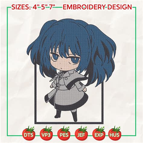 Cute Anime Girl Embroidery Anime Hero Embroidery Designs E Inspire