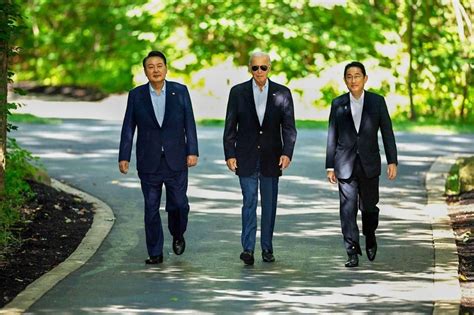 President Biden With President Yoon And Prime Minister Kishida After