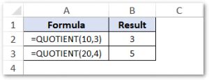 QUOTIENT Function In Excel Find Quotient By Division Excel Unlocked