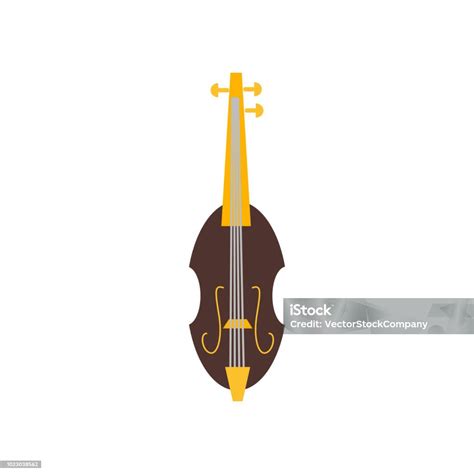 바이올린 아이콘 벡터 기호와 기호 흰색 배경 바이올린 로고 개념에 고립 Classical Concert에 대한 스톡 벡터 아트