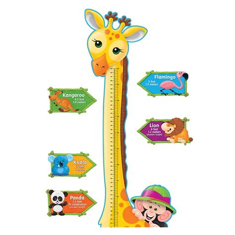 Giraffe Growth Chart Bulletin Board Set Bundle Of 2 Sets