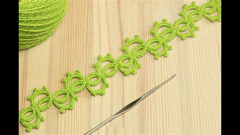 Вязание крючком ленточного ажурного кружева Crochet Lace Youtube