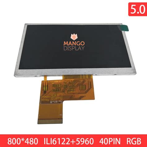 5 Inch Tft Display800480 Rgb40pinctpandrtp Lcd Display Manufacturer Since 1990s