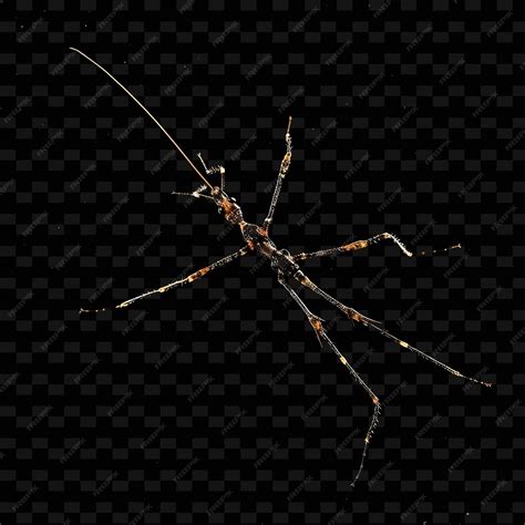 Premium Psd A Spider On A Black Background With A Black Background