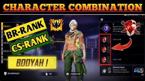 Best Character Combination Br Rank Skill Combination Cs Rank Skill