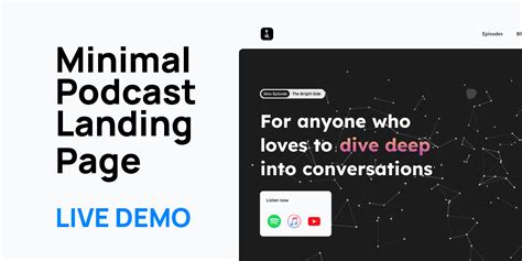 Podcast Design Landing Page Figma