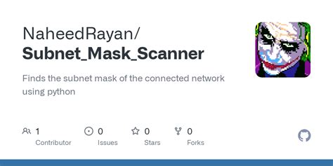 Github Naheedrayan Subnet Mask Scanner Finds The Subnet Mask Of The