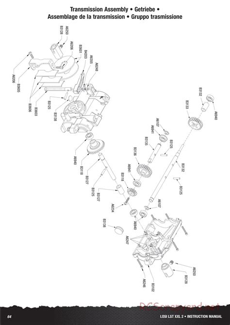 Team Losi LST XXL Parts List And Exploded View LOS RCScrapyard Radio Controlled