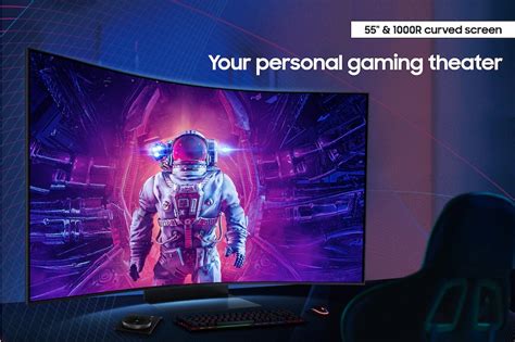 Представлен изогнутый монитор Samsung Odyssey Ark 2nd Gen с 55 дюймовым