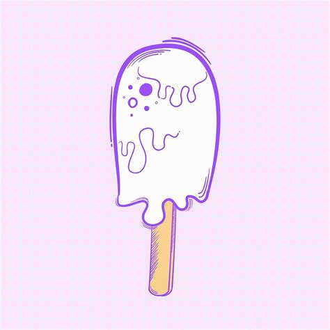 Illustration Ice Cream Isolated Background Premium Vector
