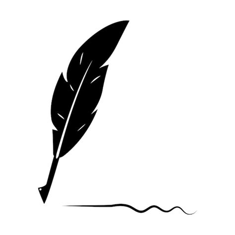 Premium Vector Feather Pen