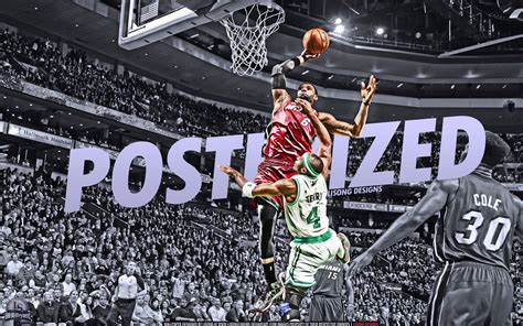 Miami Heat Lebron James Slam Dunk