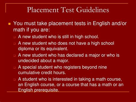 Ppt Accuplacer Placement Testing Powerpoint Presentation Free