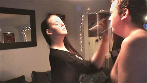 Extreme Face Slapping With Slave 401 Ipod Version Miss Ely Femdom