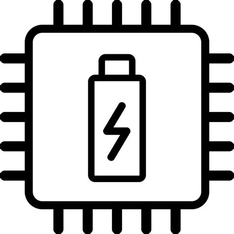 Battery Cpu Processor Icon 15437575 Png