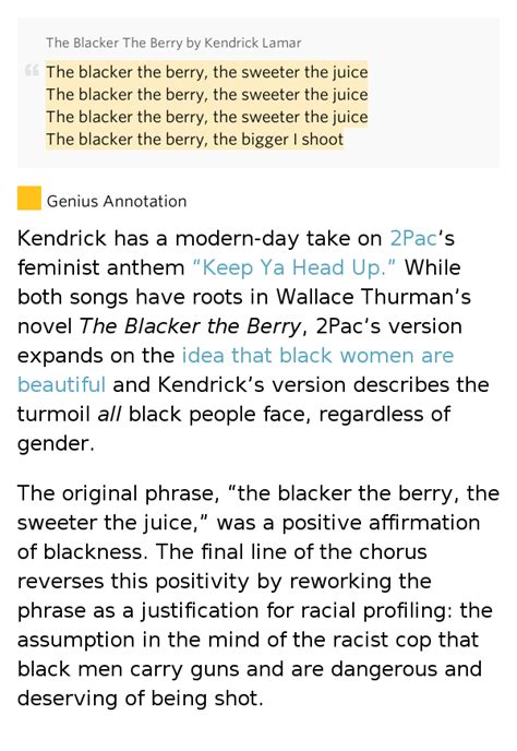The Blacker The Berry The Sweeter The The Blacker The Berry