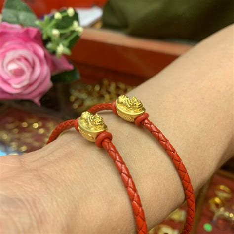 Pcgold สร้อยข้อมือ กิมตุ้งปี่เซียะ ทองคำแท้99 99 มีใบรับประกัน
