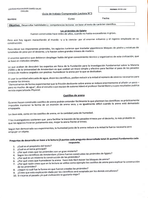 Plan Lector 3 | PDF