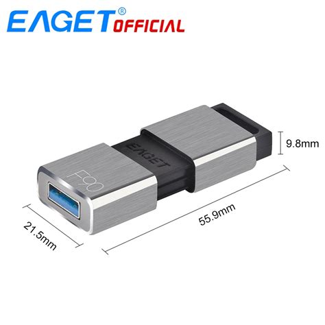 Hot Offer EAGET USB Flash Drive 32GB Pen Drive 64GB Metal Mini USB 3 0