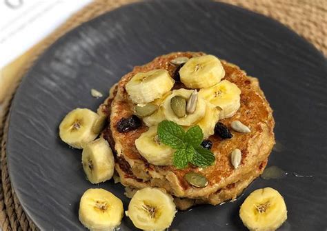 Resep Banana Oat Pancakes Pancake Pisang Oat Menu Gerd Oleh Rista Arletta Cookpad