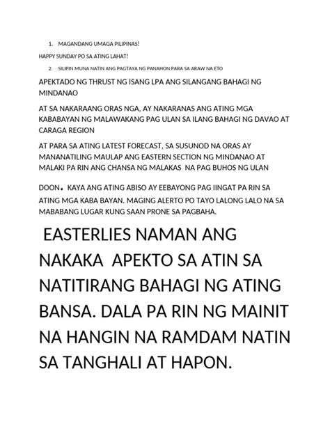 Magandang Umaga Pilipinas Pdf