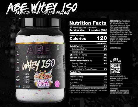 Abe Isolate Whey Protein 2lb Sportsfuel Nz