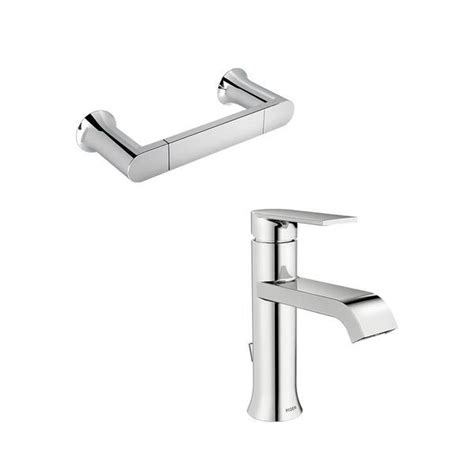 Moen Genta Single Hole Single Handle Bathroom Faucet In Chrome Rispa