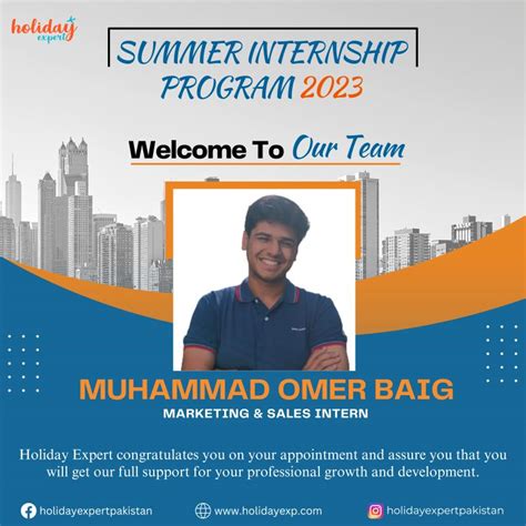 Muhammad Omer Baig On Linkedin Excitedly Embracing My Position As A Sales And Marketing Intern