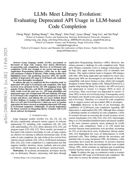 Llms Meet Library Evolution Evaluating Deprecated Api Usage In Llm