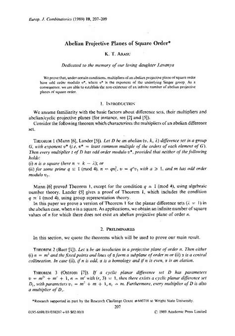 pdf abelian projective planes of square order dokumen tips