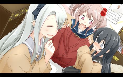 Akatsuki Sazanami And Sagiri Kantai Collection Drawn By Usui
