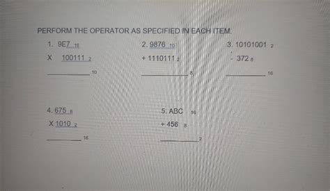 Answered Perform The Operator As Specified In Bartleby