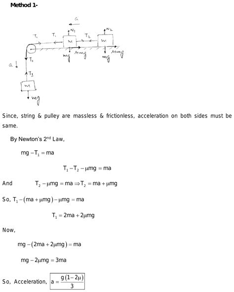 11 A System Consists Of Three Masses M M2 And M3connected By A String Passing Over A Pulley P