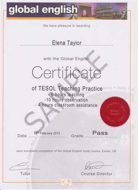 20 Hour Teaching Practice Global English